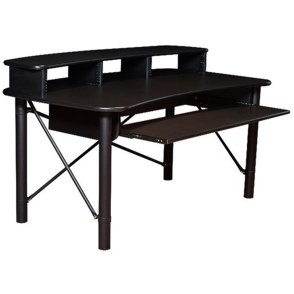 RAB Audio ProRak 61 61 Keyboard Desk with 2x 3U Racks - Black